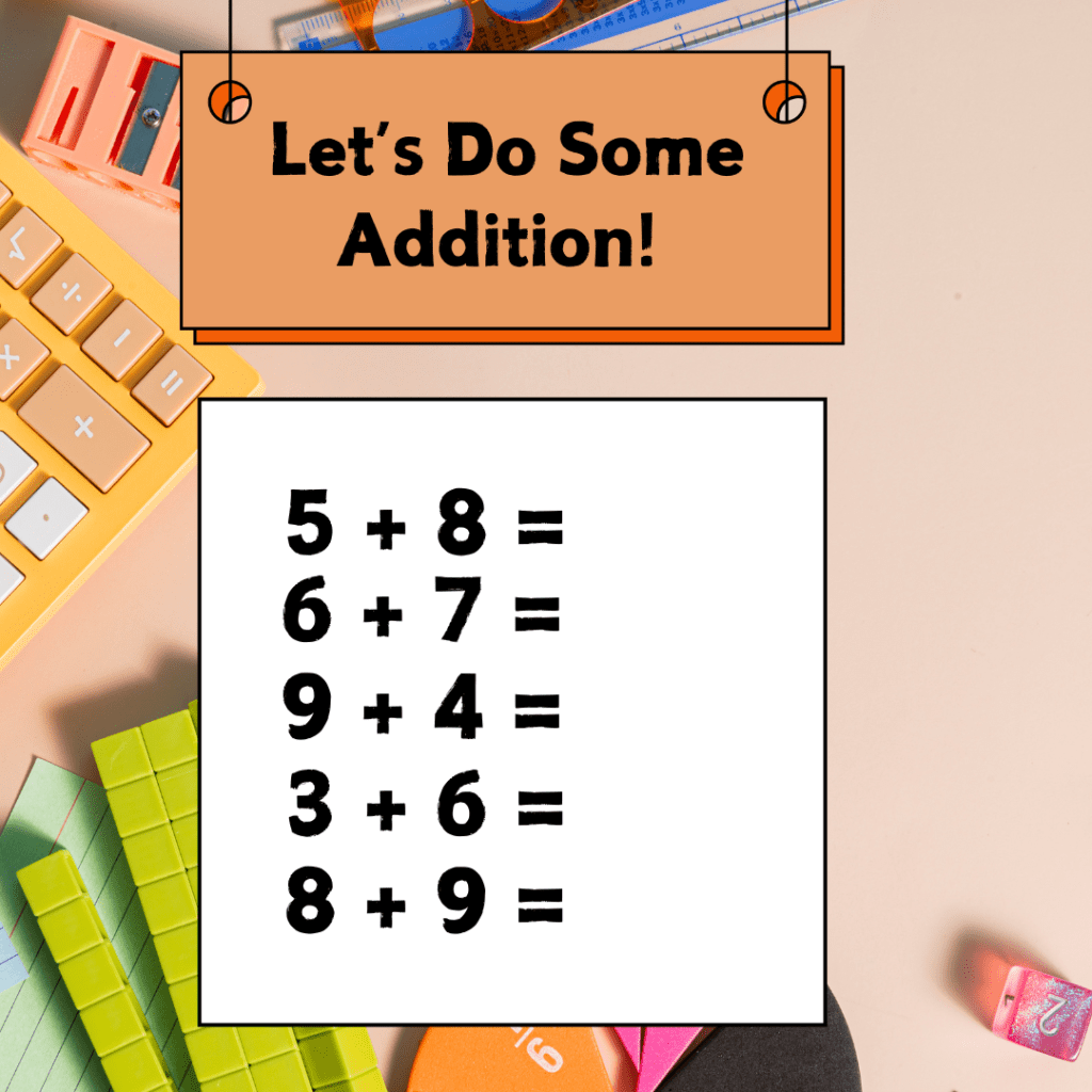 Let's Do Some Addition! - MyCalgary