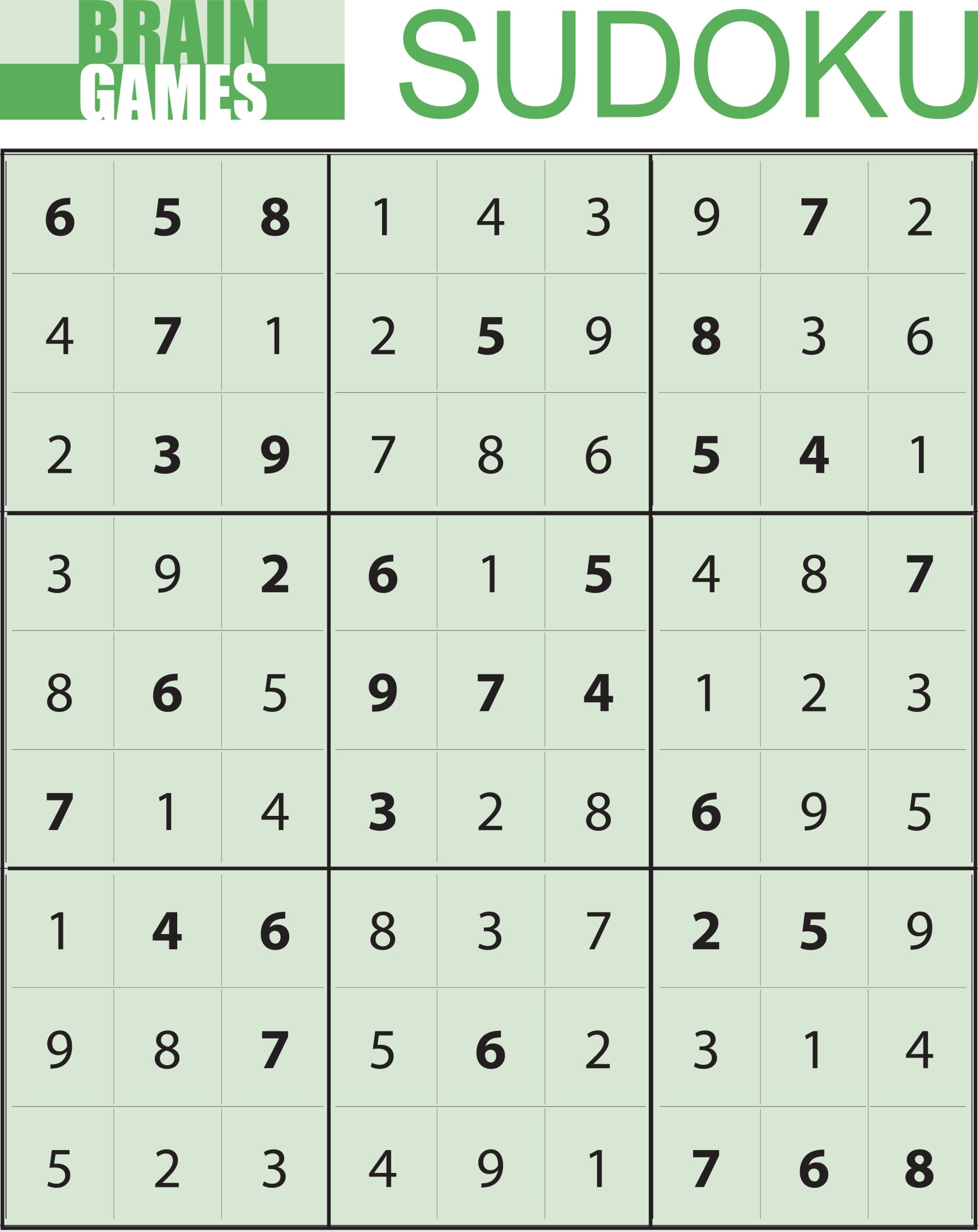 Sudoku Answer Key – February 2026 - MyCalgary