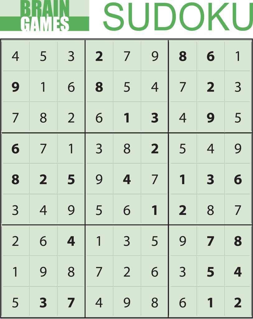 Sudoku Answer Key – January 2026 - MyCalgary
