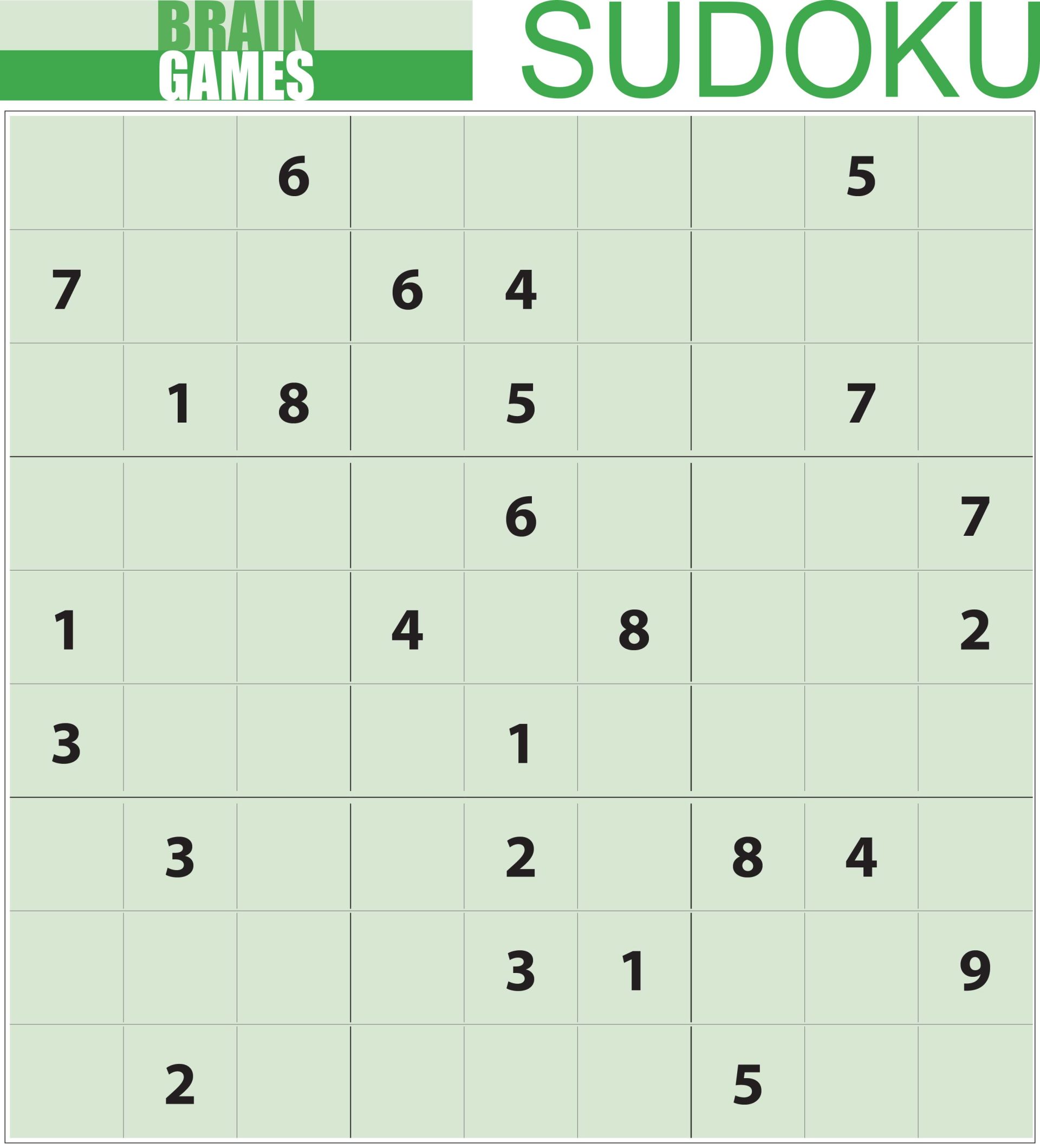 Sudoku Puzzle & Answer Key - March 2024 - MyCalgary