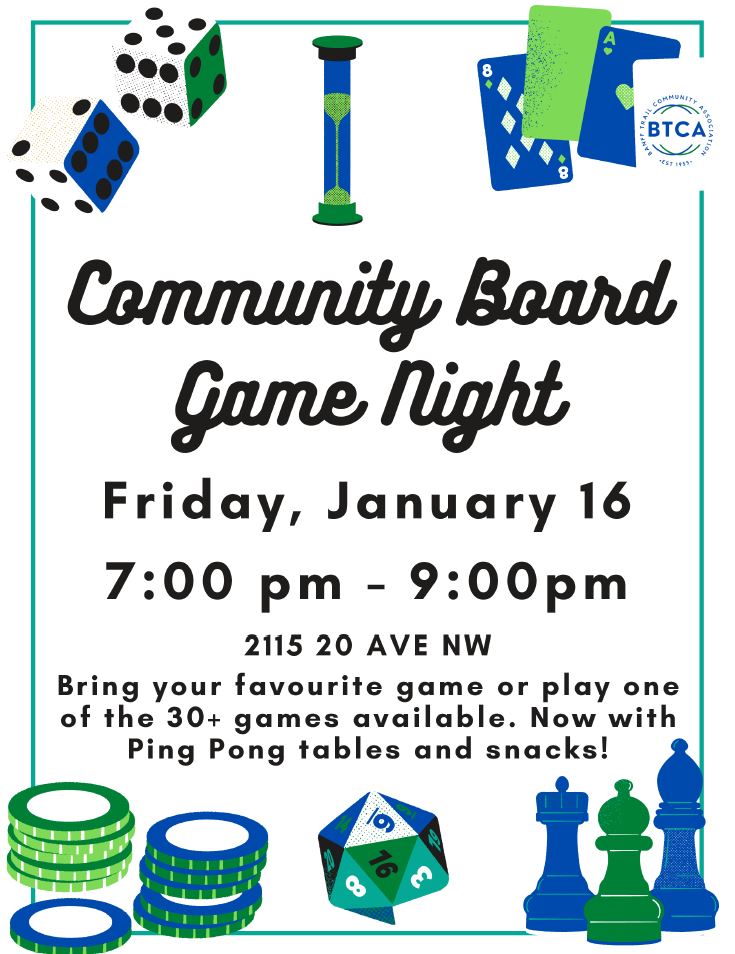 Banff Trail's Community Board Game Night in January - MyCalgary