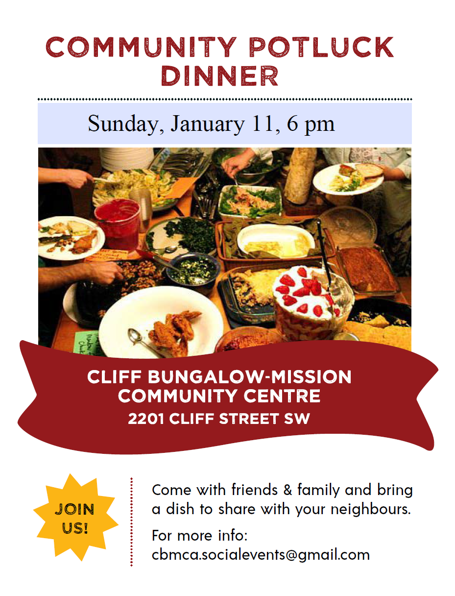 CBMCA Community Potluck Dinner – January Date - MyCalgary